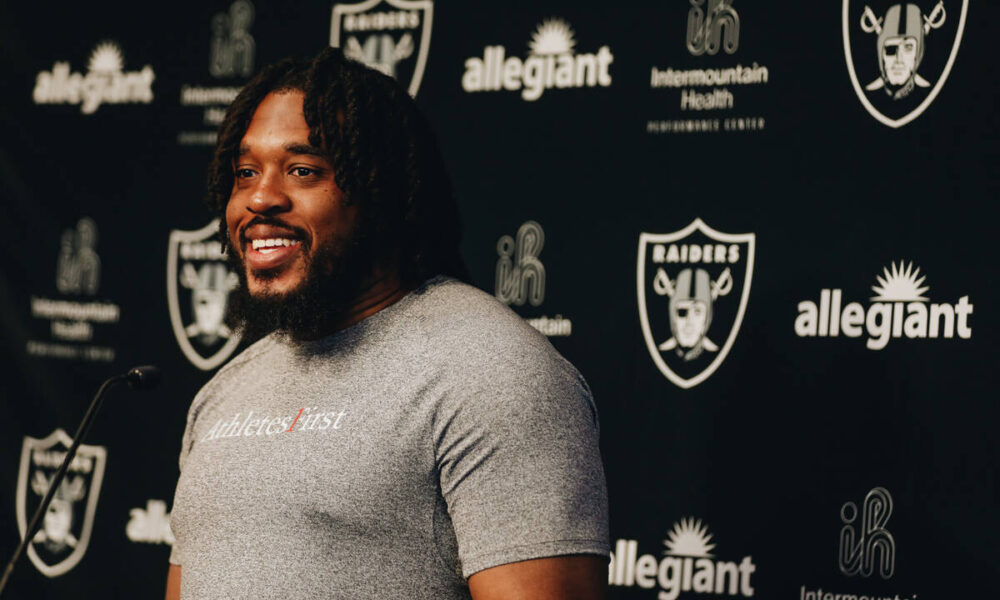 Raiders’ Dylan Parham bigger, stronger; Josh Jacobs, Nate Hobbs updates ...